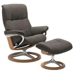 Relaxsessel stressless "Mayfair", grau (metal grau paloma), B:92cm H:103cm T:79cm, Leder BATICK: BATICK ist ein leicht korrigiertes, durchgefärbtes und genarbtes Möbelleder, bei dem die meisten Unebenheiten und Spuren in der Regel entfernt wurden., Leder PALOMA: PALOMA ist ein durchgefärbtes Semianilin-Möbelleder mit natürlicher Narbung., ROHLEDER Stoff Q2 FARON: Ein fester zuverlässiger Bouclu00e