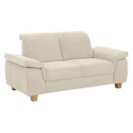 2-Sitzer Home Affaire "Dalia" Sofas Gr. B/H/T: 173cm x 83cm x 96cm, Luxus-Microfaser weich, ohne Kopfteilverstellung, beige (creme) mit Federkernpolsterung, wahlweise auch Kopftteilverstellung