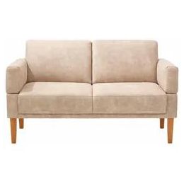 Sofa Home Affaire "Fehmarn" Sofas Gr. B/H/T: 170 cm x 98 cm x 81 cm, Luxus-Microfaser Lederoptik, 2,5 Sitzer, beige 2-Sitzer-Sofa 3-Sitzer-Sofa Sofas in 3 Breiten