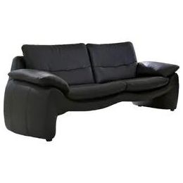 3-Sitzer Places of Style "Luna" Sofas Gr. B/H/T: 205cm x 80cm x 88cm, NaturLEDER LongLife300, schwarz in einzigartiger Optik