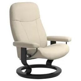 Relaxsessel stressless "Garda", beige (cream batick), B:76cm H:100cm T:71cm, Sessel, mit Classic Base, Größe M, Gestell Schwarz