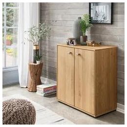 Hochkommode Wiemann "Kiruna" Sideboards Gr. B/H/T: 80cm x 86cm x 43cm, braun (eiche teilmassiv) vormontiert