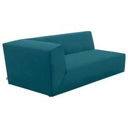 Sofa-Eckelement Tom Tailor HOME "ELEMENTS" Polsterelemente Gr. Samtstoff TSV, grün (emerald tsv 3) Sofa-Element Ecksofa mit Armlehne links