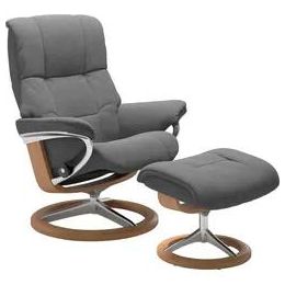 Relaxsessel stressless "Mayfair", grau (dunkelgrau dinamica), B:79cm H:102cm T:44cm, Leder BATICK: BATICK ist ein leicht korrigiertes, durchgefärbtes und genarbtes Möbelleder, bei dem die meisten Unebenheiten und Spuren in der Regel entfernt wurden., Leder PALOMA: PALOMA ist ein durchgefärbtes Semianilin-Möbelleder mit natürlicher Narbung., ROHLEDER Stoff Q2 FARON: Ein fester zuverlässiger Bouclu0