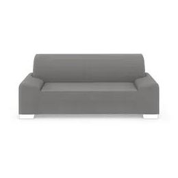 2-Sitzer DOMO collection "Anzio", grau, B:214cm H:85cm T:93cm, Sofas, Wahlweise mit Federkern