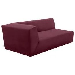 Sofa-Eckelement Tom Tailor HOME "ELEMENTS" Polsterelemente Gr. Samtstoff TSV, rot (wine tsv 7) Sofa-Element Ecksofa mit Armlehne links