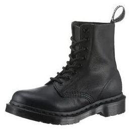 Schnürboots Dr. Martens "1460 Pascal Mono" Gr. 36, schwarz (schwarz-mono) Damen Schuhe Schnürschuh, Festival, Stiefelette mit praktischer Schnürung