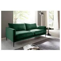 3-Sitzer TRENDS BY HG "Svea", grün, B:200cm H:80cm T:88cm, Sofas, mit Metallfuß, frei im Raum stellbar