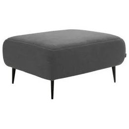 Hocker DESIGNWERK "Forma" Gr. B/H/T: 90cm x 47cm x 70cm, Flachgewebe, grau (dark grey) Polsterhocker in hochwertiger Verarbeitung