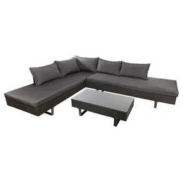 Gartenlounge-Set My Flair Sitzmöbel-Sets Gr. B/H/T: 250cm x 63cm x 75cm, braun (braun + anthrazit) 1 Sofa, Tisch