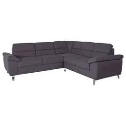 Sit & More Ecksofa SIT & MORE "Sorano L-Form", grau (anthrazit), B:249cm H:88cm T:229cm, Sofas, wahlweise mit Bett- und Relaxfunktion, inkl. Bettkasten