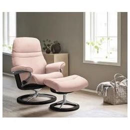 Relaxsessel stressless "Sunrise", pink (light pink q2 faron), B:83cm H:105cm T:74cm, Leder BATICK: BATICK ist ein leicht korrigiertes, durchgefärbtes und genarbtes Möbelleder, bei dem die meisten Unebenheiten und Spuren in der Regel entfernt wurden., Leder PALOMA: PALOMA ist ein durchgefärbtes Semianilin-Möbelleder mit natürlicher Narbung., ROHLEDER Stoff Q2 FARON: Ein fester zuverlässiger Bouclu0