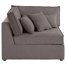 Sofa-Eckelement RAUM.ID "Florid" Polsterelemente Gr. Struktur, Eckelement links, grau (taupe) Teil eines Modulsofas, fester Sitzkomfort, auch in Cord