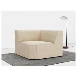 Sofa-Eckelement RAUM.ID "Norvid" Polsterelemente Gr. Struktur weich, Komfortschaum, beige (natural) modular, wahlweise mit Kaltschaum, Komfortschaum oder Taschenfederkern