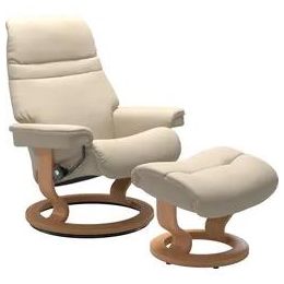 Relaxsessel stressless "Sunrise", beige (cream batick), B:75cm H:100cm T:73cm, Leder BATICK: BATICK ist ein leicht korrigiertes, durchgefärbtes und genarbtes Möbelleder, bei dem die meisten Unebenheiten und Spuren in der Regel entfernt wurden., Leder PALOMA: PALOMA ist ein durchgefärbtes Semianilin-Möbelleder mit natürlicher Narbung., ROHLEDER Stoff Q2 FARON: Ein fester zuverlässiger Bouclu00e9 mi