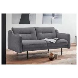 2-Sitzer Andas "Nordfyn" Sofas Gr. B/H/T: 169cm x 81cm x 92cm, Struktur weich, grau (anthrazit) edles Design in 3 Bezugsqualitäten, by Morten Georgsen