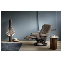 Relaxsessel stressless "Mayfair" Sessel Gr. Leder BATICK, PowerTM Leg & Back-ohne Akku-Classic Base Wenge, Relaxfunktion-Drehfunktion-PlusTMSystem-Gleitsystem-Integrierte Fußstütze, B/H/T: 79cm x 101cm x 77cm, braun (mole batick) elektrisch verstellbar, optional 2-motorisch, Größe M & L