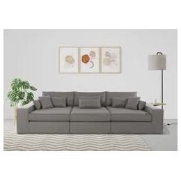 3-Sitzer RAUM.ID "Enid" Sofas Gr. B/H/T: 360cm x 75cm x 130cm, Struktur fein, beige (natur) 3 Teile, bestehend aus Modulen, in vielen Bezügen, auch Breitcord