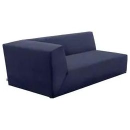 Sofa-Eckelement Tom Tailor HOME "ELEMENTS" Polsterelemente Gr. Samtstoff TSV, blau (indigo tsv 6) Sofa-Element Ecksofa mit Armlehne links