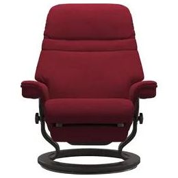 Relaxsessel stressless "Sunrise" Sessel Gr. ROHLEDER Stoff Q2 FARON, PowerTM Leg & Back-ohne Akku-Classic Base Wenge, Relaxfunktion-Drehfunktion-Integrierte Fußstütze-PlusTMSystem, B/H/T: 79cm x 103cm x 78cm, rot (red q2 faron) elektrisch verstellbar, optional 2-motorisch, Größe M & L