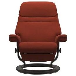 Relaxsessel stressless "Sunrise" Sessel Gr. ROHLEDER Stoff Q2 FARON, PowerTM Leg & Back-mit Akku-Classic Base Wenge, Relaxfunktion-Drehfunktion-Integrierte Fußstütze-PlusTMSystem, B/H/T: 88cm x 103cm x 78cm, rot (rust q2 faron) elektrisch verstellbar, optional 2-motorisch, Größe M & L