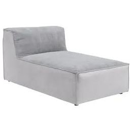 Chaiselongue RAUM.ID "Modulid", grau (hellgrau), B:102cm H:82cm T:167cm, 100% Polyester, Sofas, als Modul oder separat verwendbar, Bezug in Cord