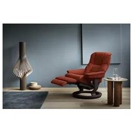 Relaxsessel stressless "Mayfair" Sessel Gr. ROHLEDER Stoff Q2 FARON, PowerTM Leg & Back-ohne Akku-Classic Base Braun, Relaxfunktion-Drehfunktion-PlusTMSystem-Gleitsystem-Integrierte Fußstütze, B/H/T: 88cm x 102cm x 76cm, rot (rust q2 faron) elektrisch verstellbar, optional 2-motorisch, Größe M & L