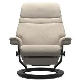 Relaxsessel stressless "Sunrise" Sessel Gr. ROHLEDER Stoff Q2 FARON, PowerTM Leg & Back-mit Akku-Classic Base Schwarz, Relaxfunktion-Drehfunktion-Integrierte Fußstütze-PlusTMSystem, B/H/T: 79cm x 103cm x 78cm, beige (light q2 faron) elektrisch verstellbar, optional 2-motorisch, Größe M & L