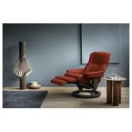 Relaxsessel stressless "Mayfair" Sessel Gr. ROHLEDER Stoff Q2 FARON, PowerTM Leg & Back-ohne Akku-Classic Base Wenge, Relaxfunktion-Drehfunktion-PlusTMSystem-Gleitsystem-Integrierte Fußstütze, B/H/T: 79cm x 101cm x 77cm, rot (rust q2 faron) elektrisch verstellbar, optional 2-motorisch, Größe M & L