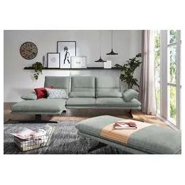 Ecksofa W.Schillig "broadway, Designsofa mit tollem Sitzkomfort", braun (sky s22), B:291cm H:94cm T:164cm, Flachgewebe S22 (100% Polyester), Sofas, Sitztiefenverstellung, Kopfteil- & Seitenteilverstellung, Breite 291cm