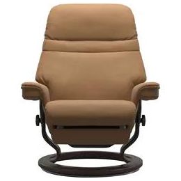 Relaxsessel stressless "Sunrise" Sessel Gr. Leder PALOMA, PowerTM Leg & Back-ohne Akku-Classic Base Wenge, Relaxfunktion-Drehfunktion-Integrierte Fußstütze-PlusTMSystem, B/H/T: 79cm x 103cm x 78cm, braun (taupe paloma) elektrisch verstellbar, optional 2-motorisch, Größe M & L