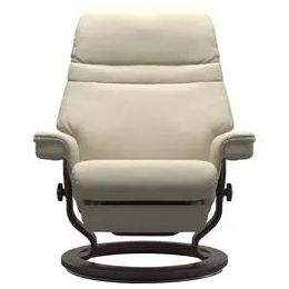 Relaxsessel stressless "Sunrise" Sessel Gr. Leder BATICK, PowerTM Leg & Back-ohne Akku-Classic Base Wenge, Relaxfunktion-Drehfunktion-Integrierte Fußstütze-PlusTMSystem, B/H/T: 79cm x 103cm x 78cm, beige (cream batick) elektrisch verstellbar, optional 2-motorisch, Größe M & L