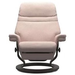 Relaxsessel stressless "Sunrise" Sessel Gr. ROHLEDER Stoff Q2 FARON, PowerTM Leg & Back-ohne Akku-Classic Base Wenge, Relaxfunktion-Drehfunktion-Integrierte Fußstütze-PlusTMSystem, B/H/T: 79cm x 103cm x 78cm, pink (light q2 faron) elektrisch verstellbar, optional 2-motorisch, Größe M & L