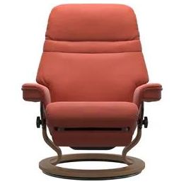 Relaxsessel stressless "Sunrise" Sessel Gr. Material Bezug, Material Gestell, Relaxfunktion-Drehfunktion-Integrierte Fußstütze-PlusTMSystem, Maße B/H/T, braun (henna) elektrisch verstellbar, optional 2-motorisch, Größe M & L