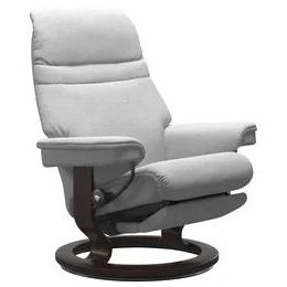 Relaxsessel stressless "Sunrise" Sessel Gr. ROHLEDER Stoff Q2 FARON, PowerTM Leg & Back-ohne Akku-Classic Base Braun, Relaxfunktion-Drehfunktion-Integrierte Fußstütze-PlusTMSystem, B/H/T: 88cm x 103cm x 78cm, grau (light grey q2 faron) elektrisch verstellbar, optional 2-motorisch, Größe M & L