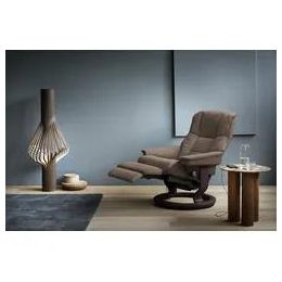 Relaxsessel stressless "Mayfair" Sessel Gr. ROHLEDER Stoff Q2 FARON, PowerTM Leg & Back-ohne Akku-Classic Base Braun, Relaxfunktion-Drehfunktion-PlusTMSystem-Gleitsystem-Integrierte Fußstütze, B/H/T: 88cm x 102cm x 76cm, braun (dark beige q2 faron) elektrisch verstellbar, optional 2-motorisch, Größe M & L