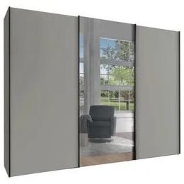 Schwebetürenschrank Wiemann "Monaco" Schränke Gr. B/H/T: 295,2 cm x 217 cm x 67 cm, 3 St., braun (bianco, eiche, nachbildung) hochwertige Beschläge