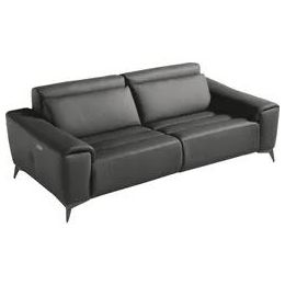 2,5-Sitzer Egoitaliano "Suzette" Sofas Gr. B/H/T: 218cm x 95cm x 100cm, Leder BULL, mit Relaxfunktion, schwarz inkl. 2 elektronischer Relaxfunktionen, Rücken- und Fußteilfunktion