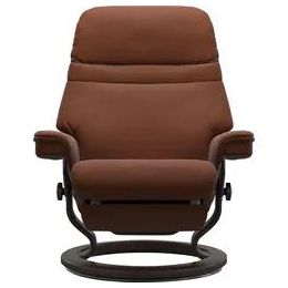 Relaxsessel stressless "Sunrise" Sessel Gr. Leder PALOMA, PowerTM Leg & Back-mit Akku-Classic Base Wenge, Relaxfunktion-Drehfunktion-Integrierte Fußstütze-PlusTMSystem, B/H/T: 79cm x 103cm x 78cm, braun (copper paloma) elektrisch verstellbar, optional 2-motorisch, Größe M & L