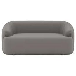 2-Sitzer Inosign "Nergal, Einzelsofa oder L-Form" Sofas Gr. B/H/T: 177cm x 81cm x 113cm, Luxus-Microfaser, grau (graphit) Modernes Design, schlichte Optik, stilvoller Blickfang im Wohnzimmer