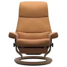 Relaxsessel stressless "View" Sessel braun (new caramel) elektrisch verstellbar, optional 2-motorisch, Größe M & L