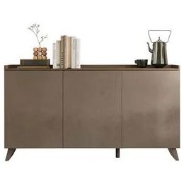 Sideboard Inosign "Tray, Breite 181, Kommode mit 3 Türen" Sideboards Gr. B/H/T: 181cm x 99cm x 42cm, braun (bronzo / mercure nb holzstruktur) Top "Tablet", Push-to-open Funktion