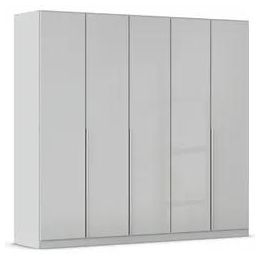 Drehtürenschrank Rauch "Kleiderschrank Kleiderschränke Schrank Garderobe AGORDO mit Glasfront" Schränke Gr. B/H/T: 226 cm x 210 cm x 54 cm, 5 St., grau (seidengrau) durchdachte Innenausstattung, in 6 Breiten und 2 Höhen MADE IN GERMANY