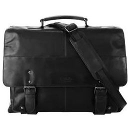 XZONE Aktentasche X-ZONE Gr. B/H/T: 48cm x 35cm x 21cm onesize, schwarz Damen Taschen echt Leder