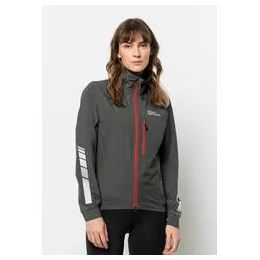 Fahrradjacke Jack Wolfskin "MOROBBIA 2.5L JKT W" Gr. XL (46), grün (slate, grün) Damen Jacken