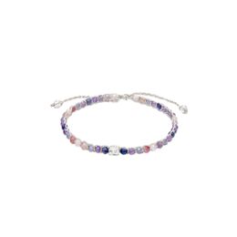 SAMAPURA Armband Ombre Purple Rain, Silber Faden, lila