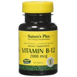 Nature's Plus Natures Plus Vitamin B12 (Methylcobalamin) 2000 mcg 60 Tabletten