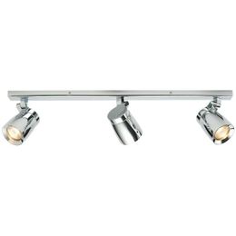 Endon Knight - 3 Licht Badezimmer verstellbarer Scheinwerfer Chrom, Klarglas IP44, GU10