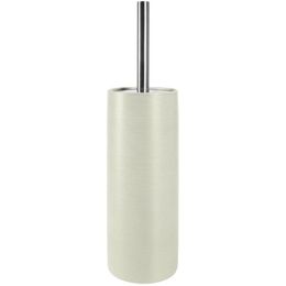 Spirella - wc Bürste Toilettenbürste Klobürste Tube Ribbed Steingut 11 x 41,5 cm - Cement Grau