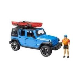 Bruder Jeep Wrangler Rubicon Unlimited mit Kajak und Figur, Modellfahrzeug